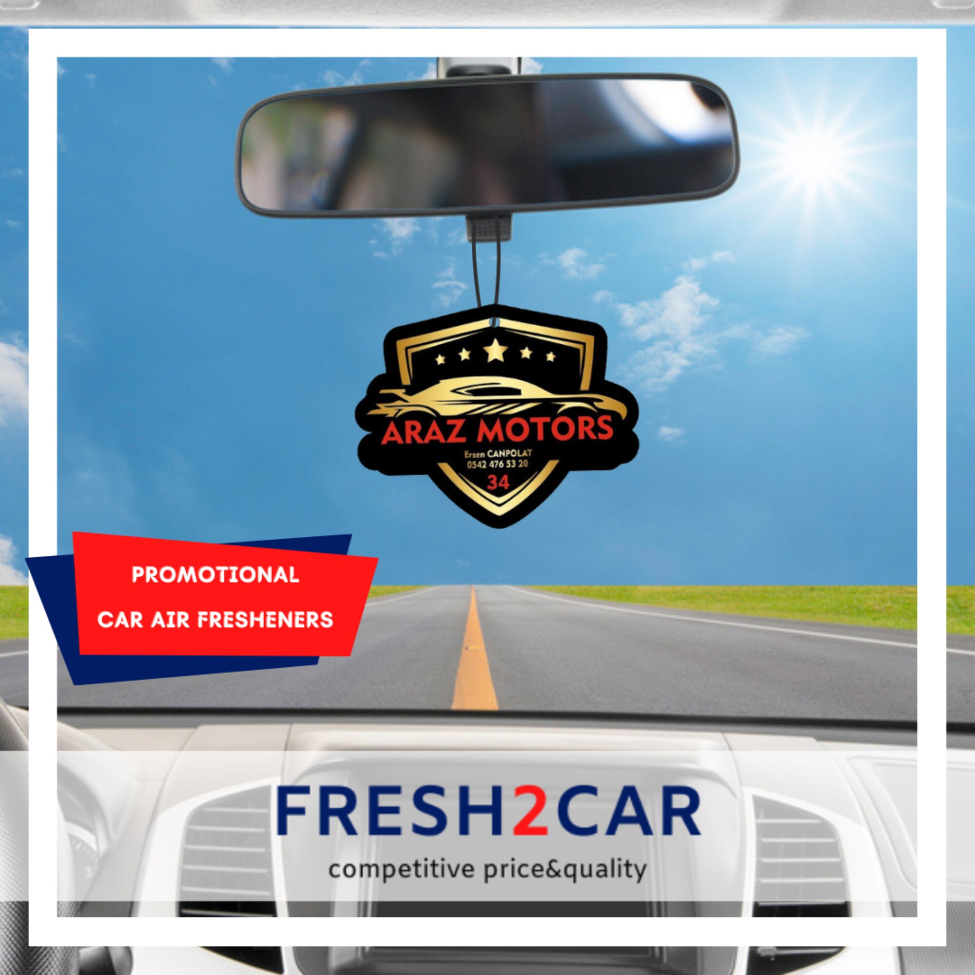 1000 Pcs. Custom Printed Giveaway Car Scents,mirror Car Scents ...