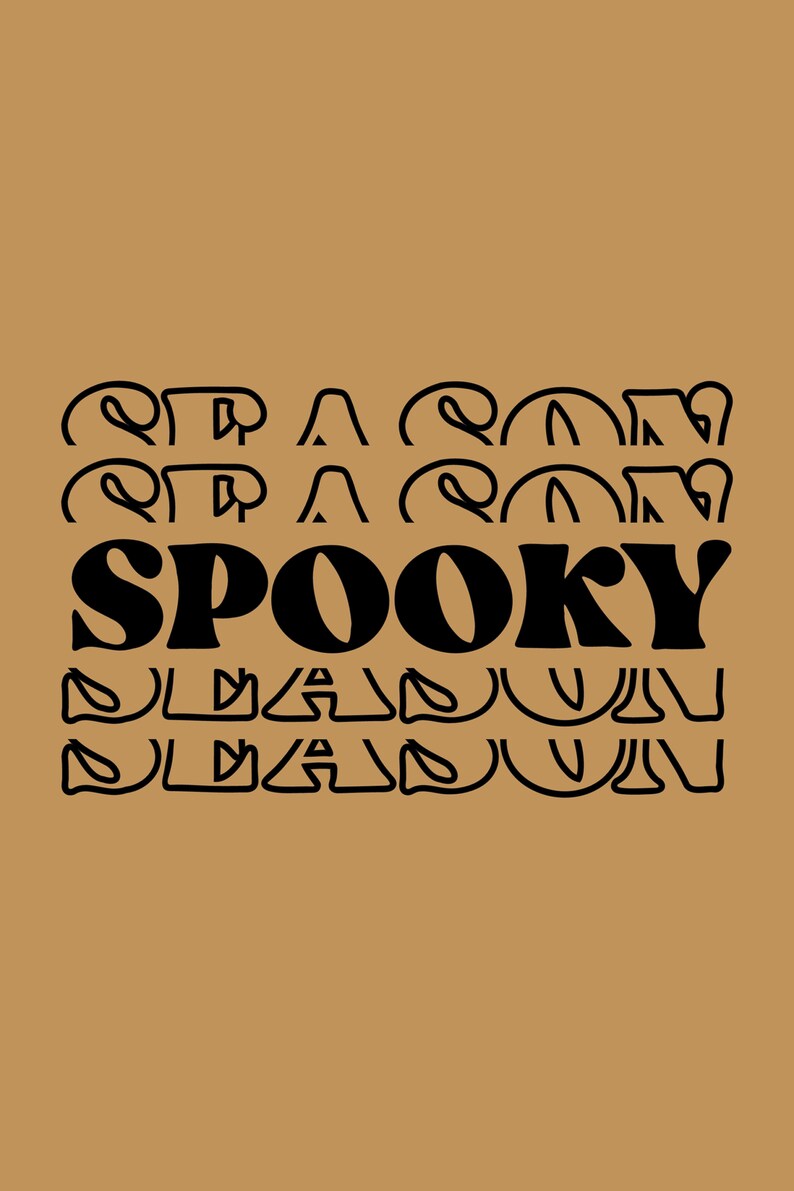 Modern Halloween Digital Prints, Spooky Season, Ghosts, Pumpkins, Wall ...