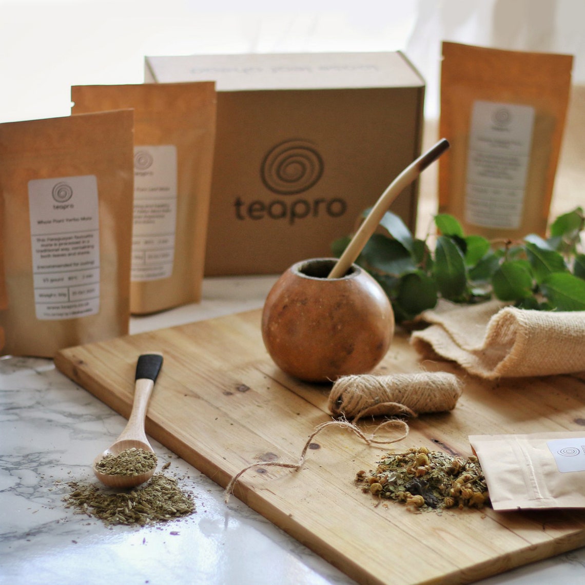 Teapro yerba Mates Gift Box With 4 Yerba Mate Teas Authentic Gourd ...