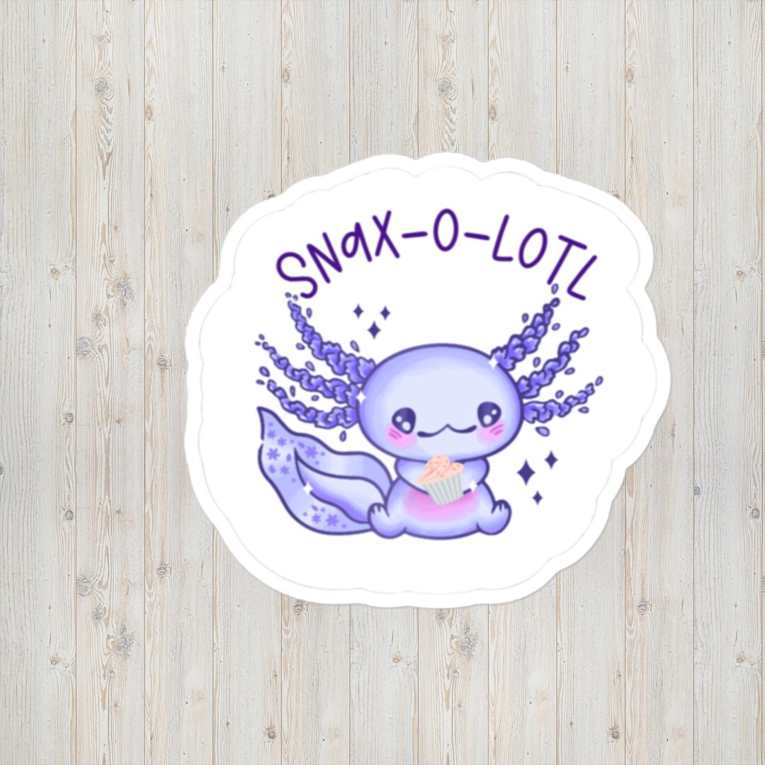 Snax-o-lotl Axolotl Bubble-free Stickers - Etsy