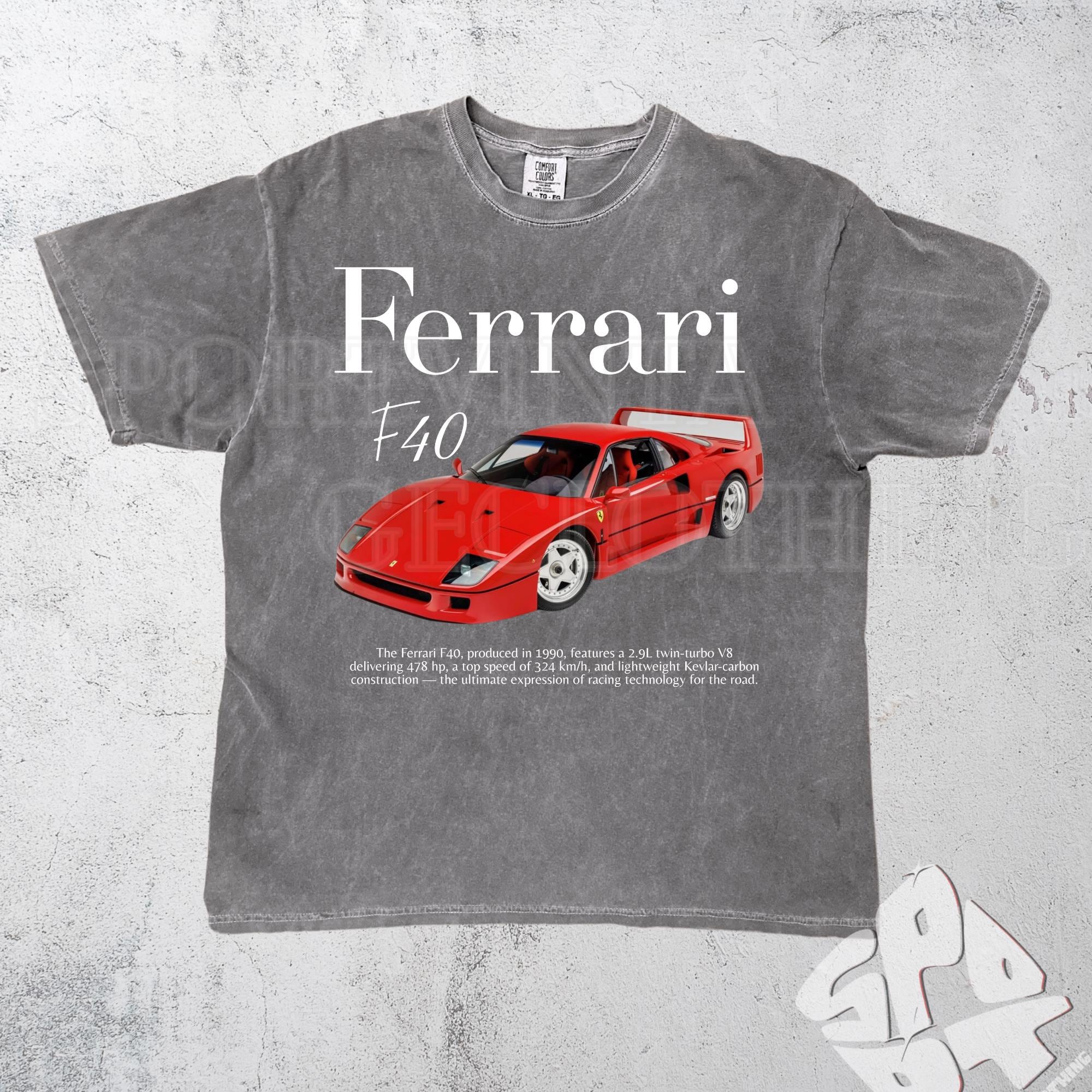 Vintage Ferrari F40 Shirt, Formula 1 Ferrari Shirt - Etsy