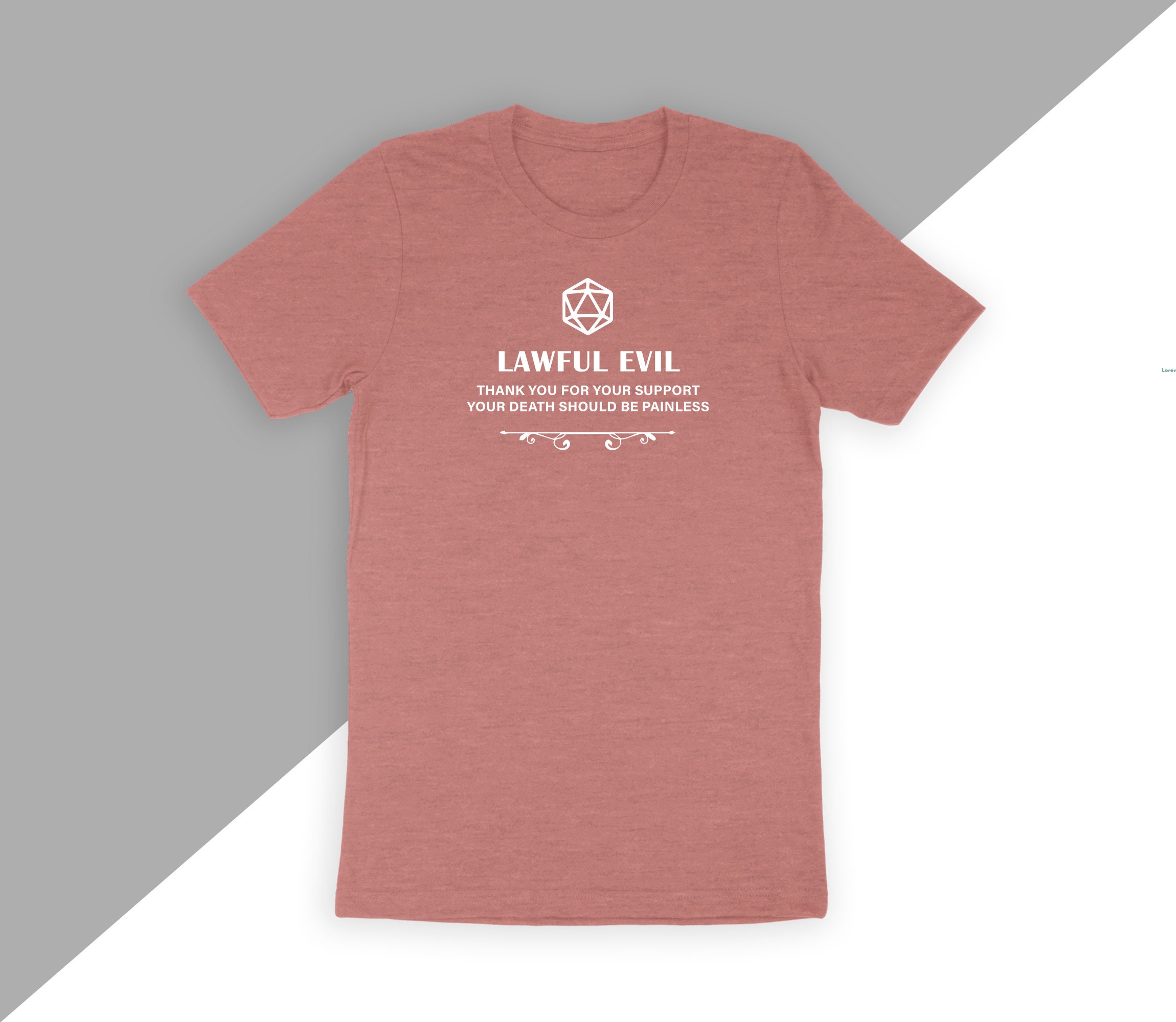 Lawful Evil Dnd Shirt Dungeons and Dragons Shirt D20 Dice - Etsy