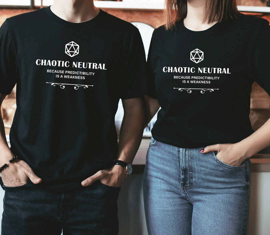 Chaotic Neutral Dnd Shirt, Dungeons and Dragons Shirt, D20 Dice Shirt ...