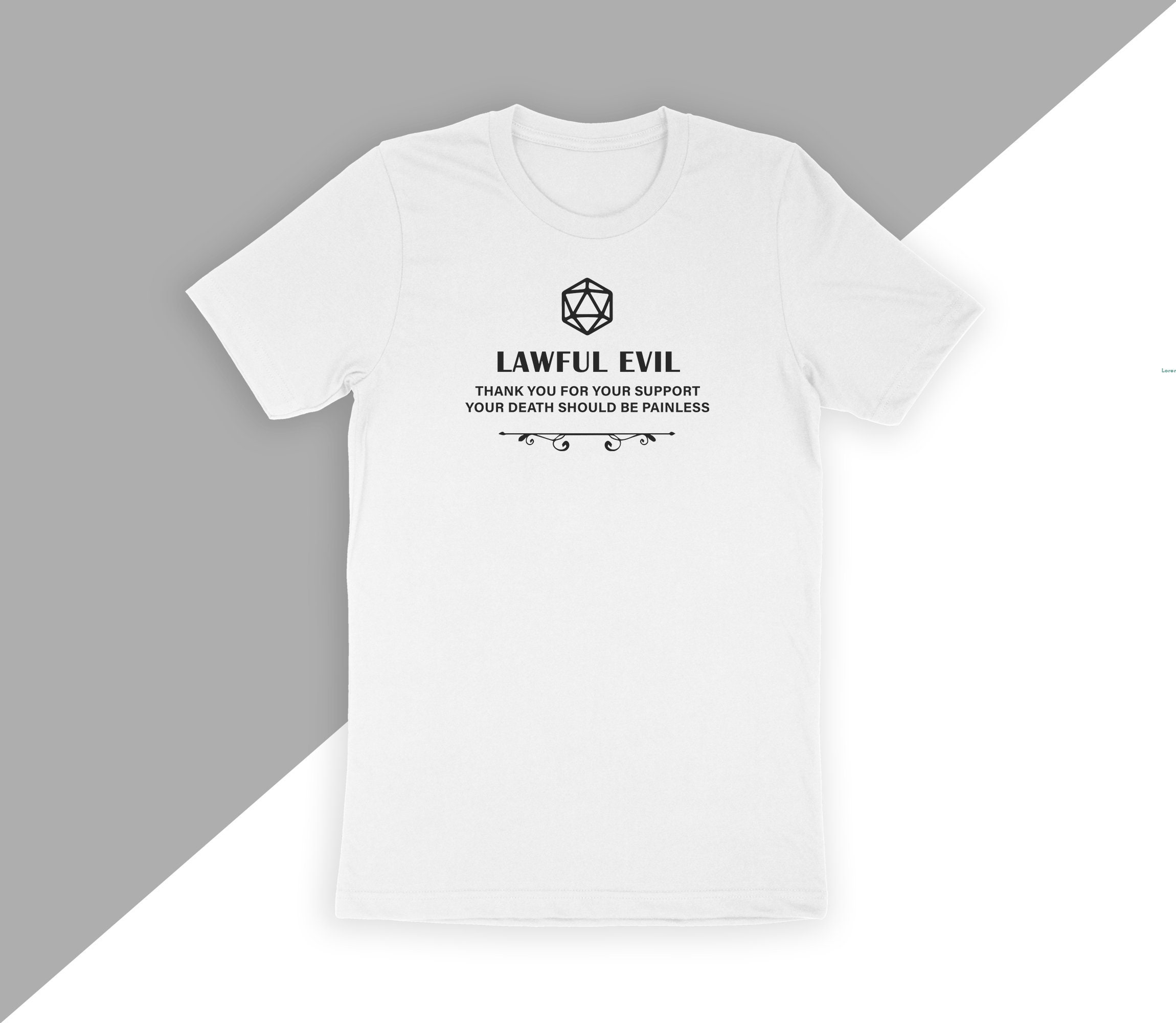 Lawful Evil Dnd Shirt Dungeons and Dragons Shirt D20 Dice - Etsy