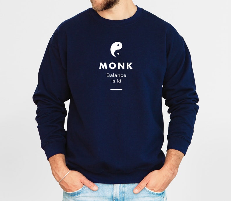 Yin Yang Monk Dnd Sweater, Dnd Apparel, D20 Dice Sweater, Dungeons and ...