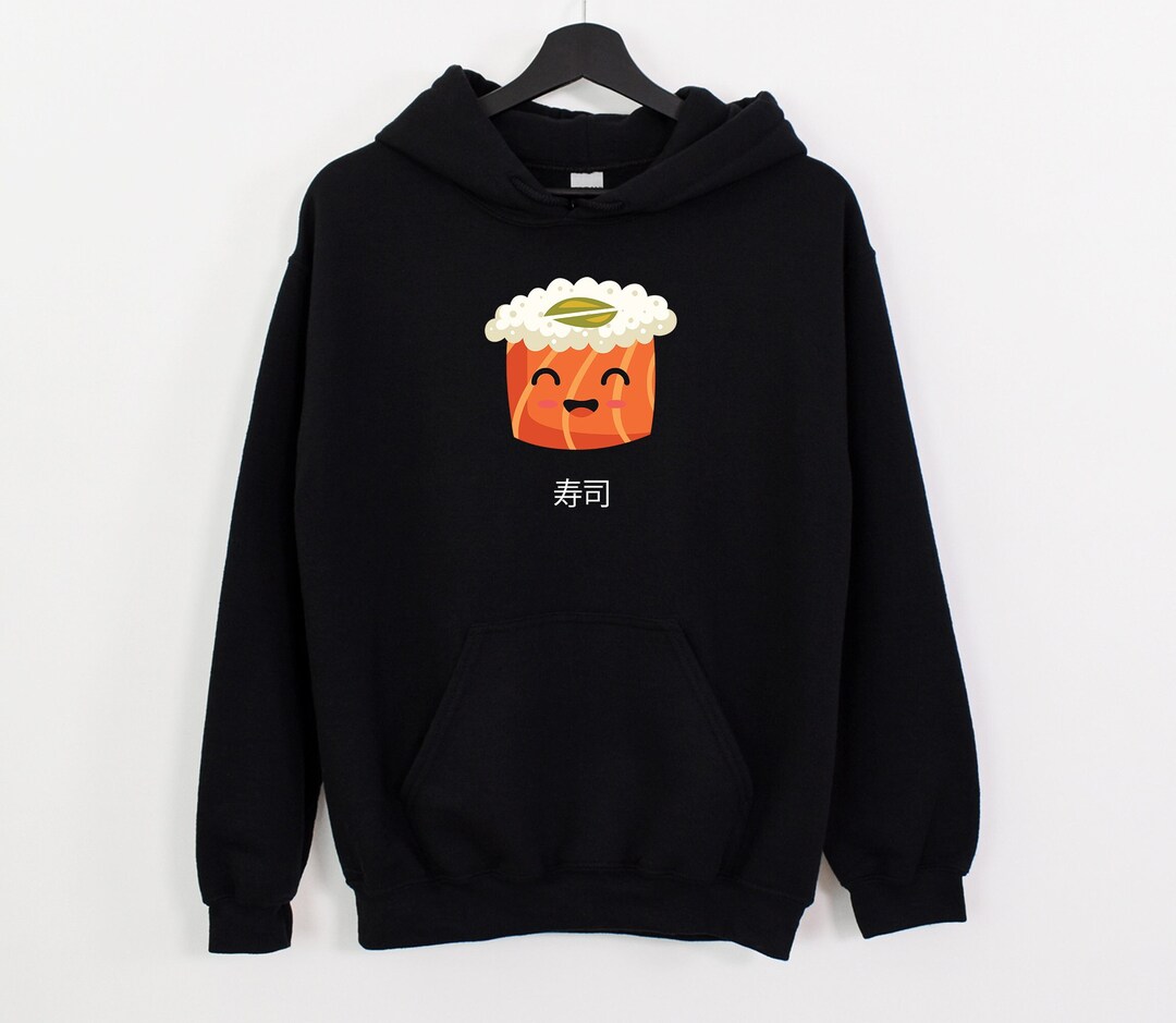 Japanese Sushi Kawaii Hoodie, Kawaii Clothing, Anime Hoodie, Japanese ...