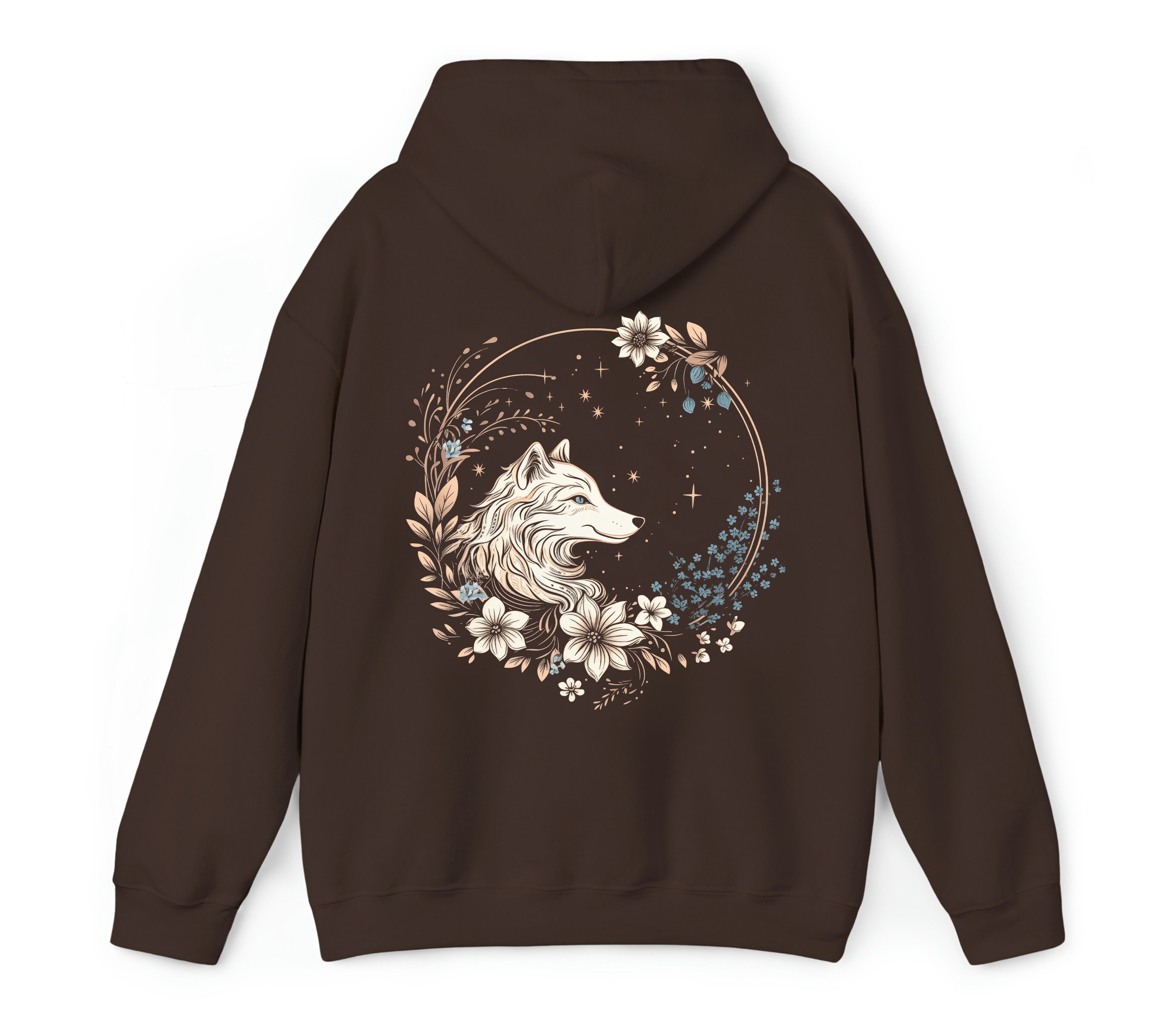 Fairy Cottagecore Wolf Hoodie Wolf Sweatshirt Wolf Shirt - Etsy