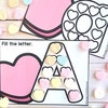 Conversation Heart Alphabet Activities, Preschool Valentine Candy ...