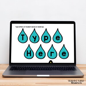 Spring Rain Name Craft, Preschool Weather Unit Craft, Name Recognition ...