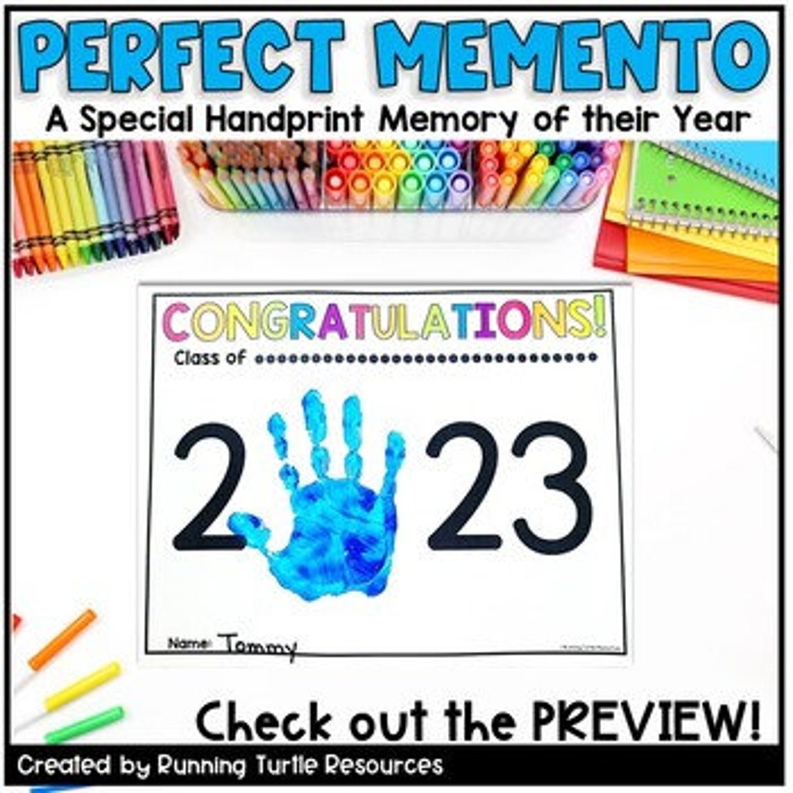 Graduation Handprint, Graduation Craft, Class of 2023 (thru 2030) - Etsy
