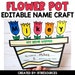 Back to School Name Craft EDITABLE Bus Activity - Etsy