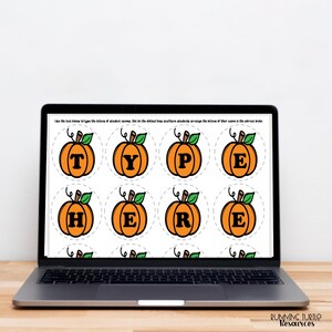 Editable Pumpkin Name Craft: Halloween Bulletin Board (PDF) - Etsy