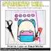 Back to School Name Craft EDITABLE Backpack - Etsy