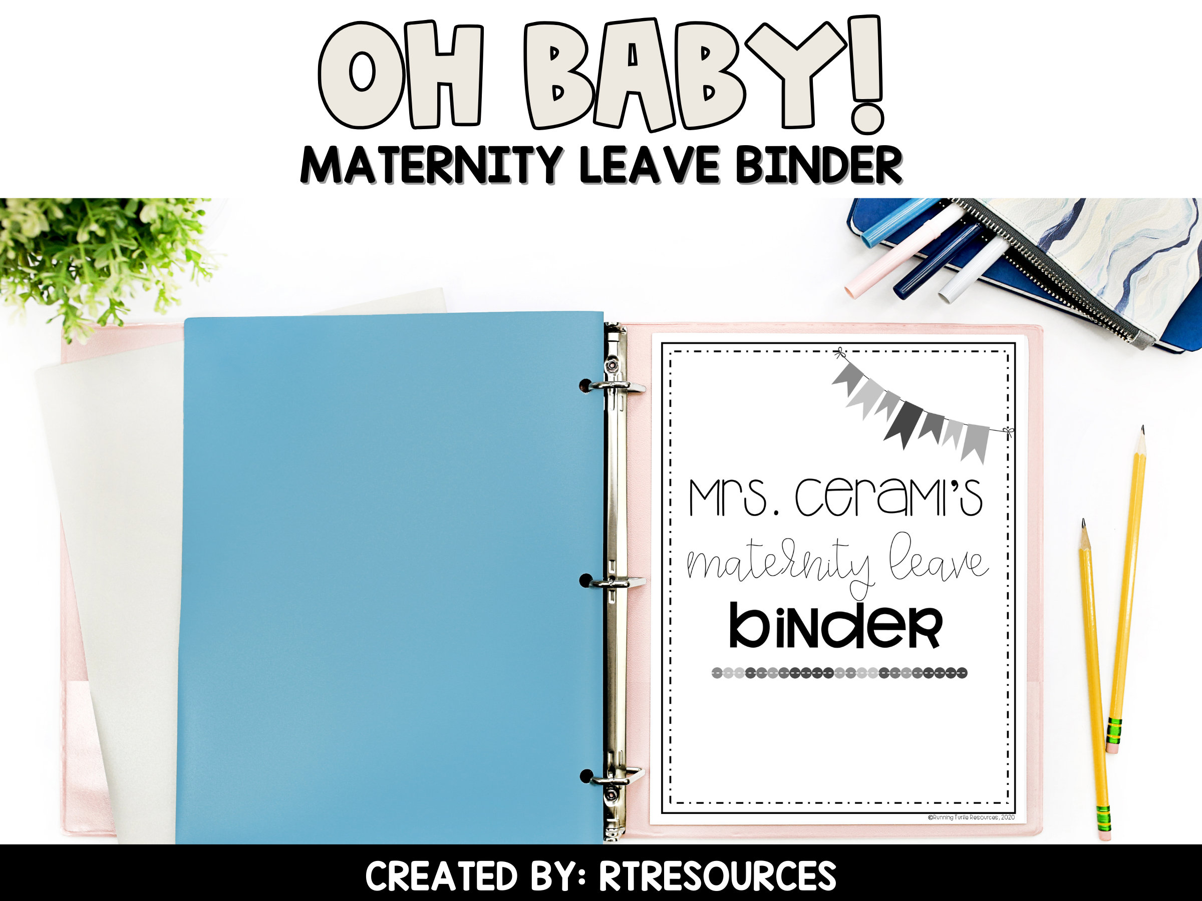 Teacher Maternity Leave Binder, Teacher Maternity Leave Template ...