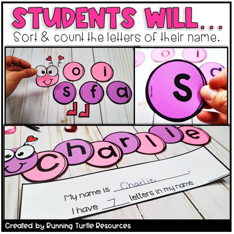 Valentines Day Name Craft for Kids Editable Love Bug Valentine Crafts ...