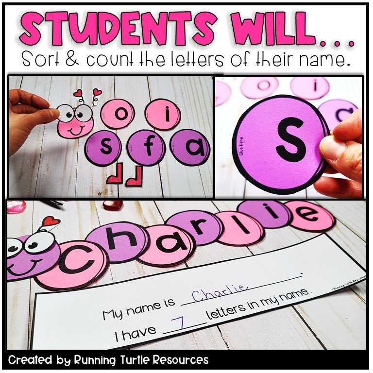 Valentines Day Name Craft for Kids Editable Love Bug Valentine Crafts ...