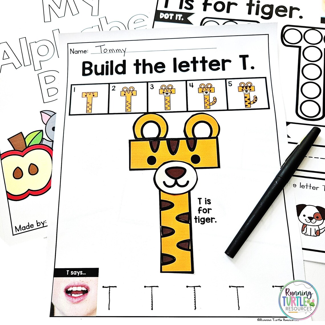 Alphabet Crafts, Letter Crafts for Kids, Printable ABC Book, Letter ...