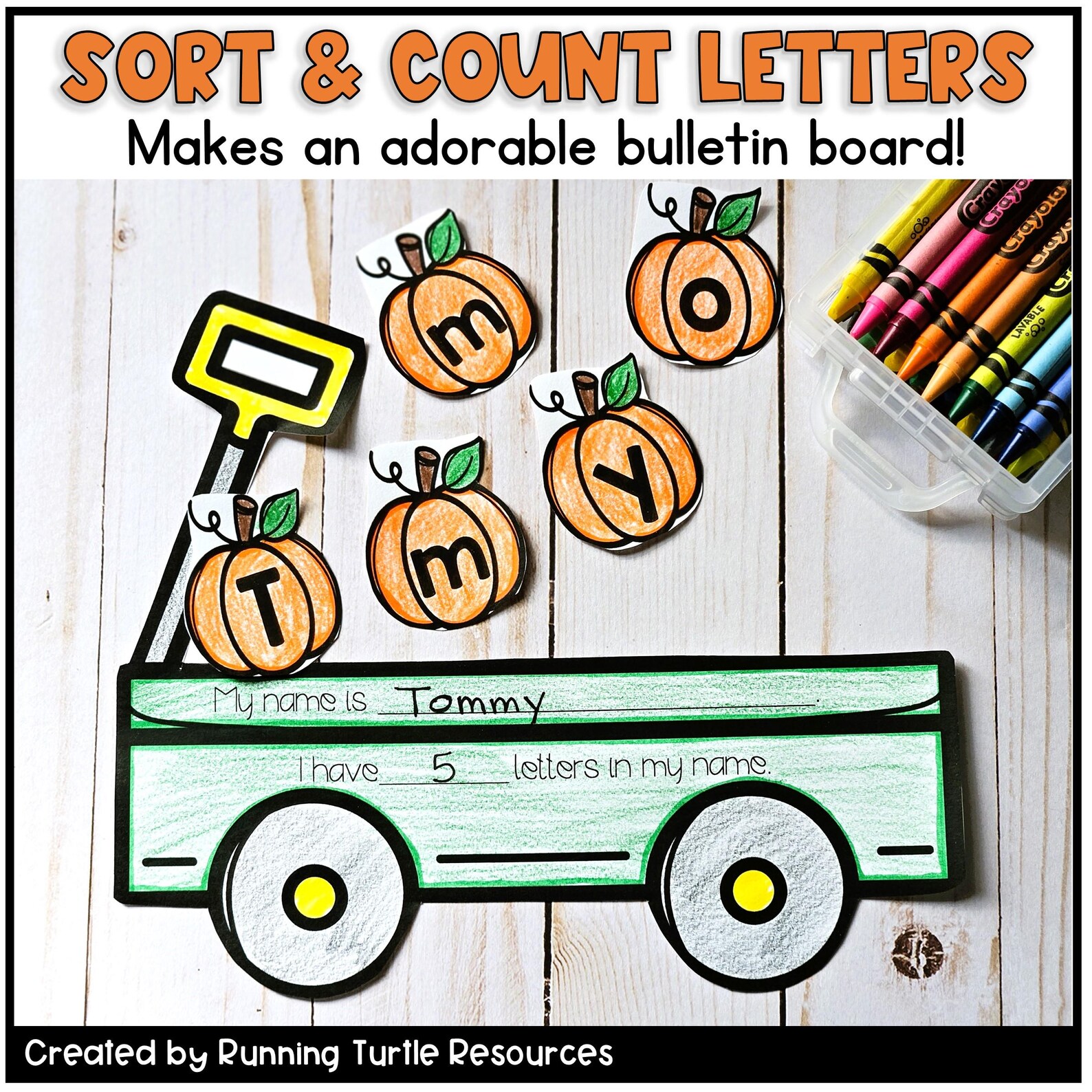 Pumpkin Craft EDITABLE Name Craft, Halloween Name Craft for Kids ...