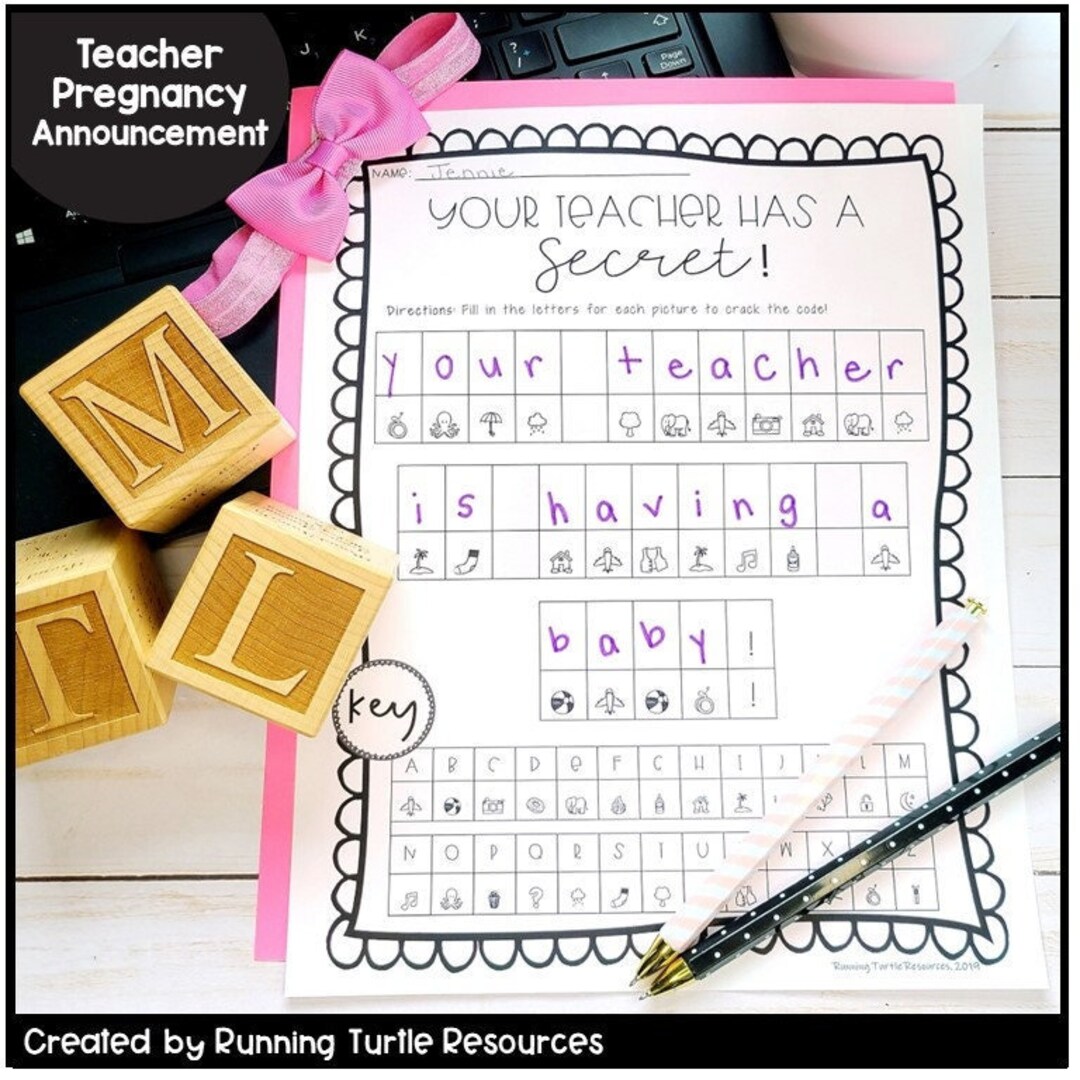 Teacher Pregnancy Announcement Teacher Baby Announcement - Etsy