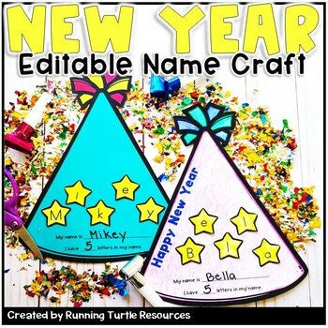New Years Craft EDITABLE New Year 2023 - Etsy