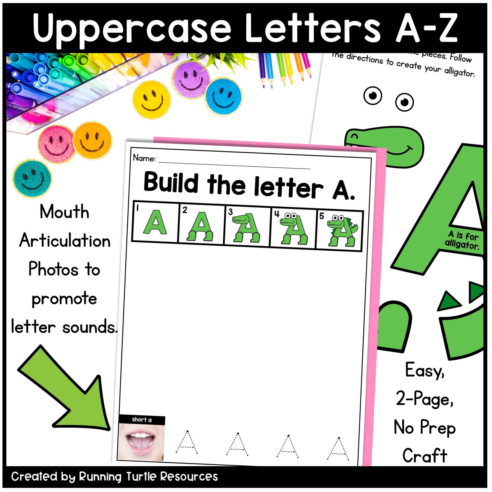 Alphabet Crafts, Letter Crafts for Kids, Printable ABC Book, Letter ...