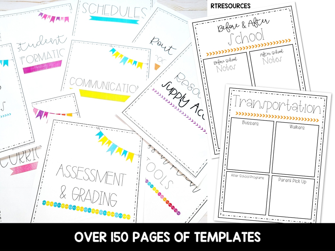 Teacher Maternity Leave Binder, Teacher Maternity Leave Template ...