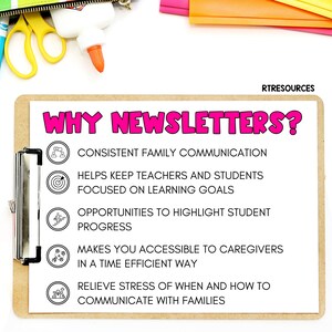 Editable Classroom Newsletter Templates Monthly Weekly - Parent ...