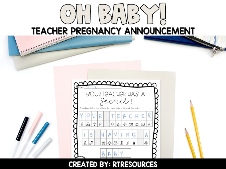 Teacher Pregnancy Announcement, Teacher Baby Announcement, Your Teacher ...