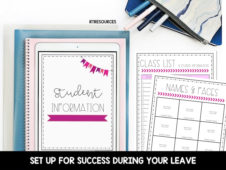 Teacher Maternity Leave Binder, Teacher Maternity Leave Template ...