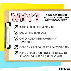 Pop It Student Gifts | End of Year Gift Tags | Back to School Gift ...