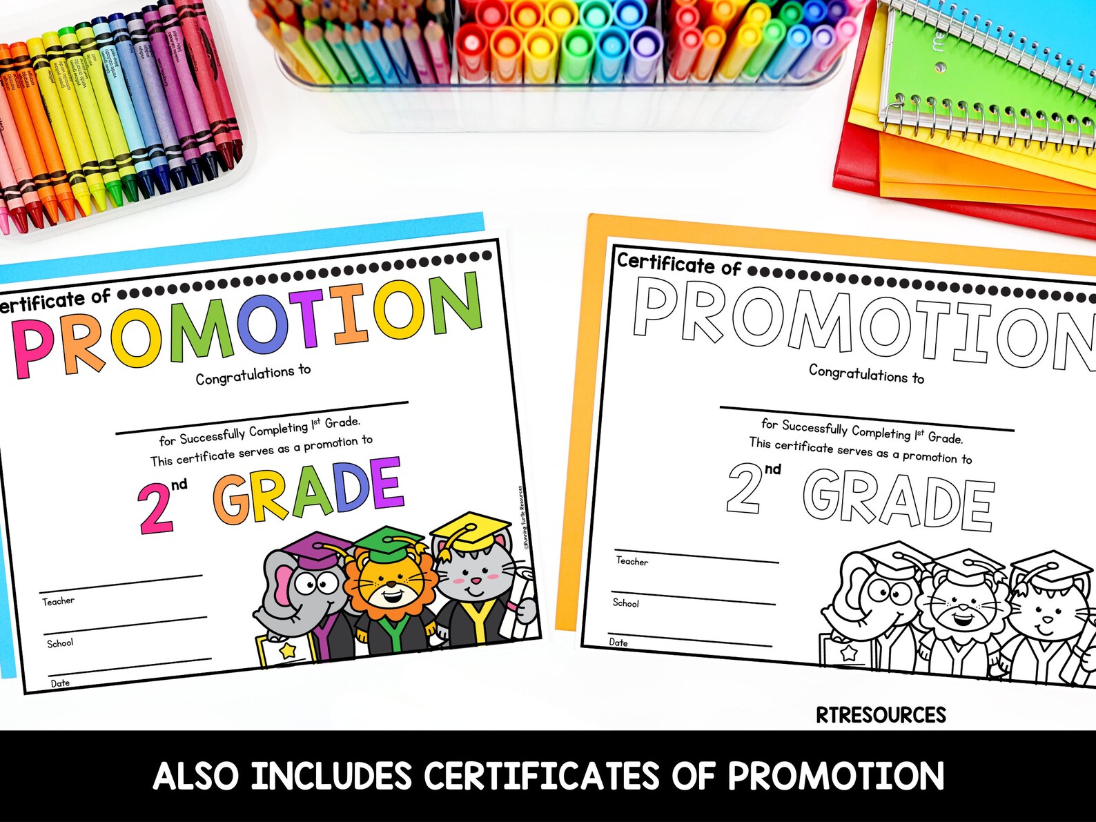 Graduation Certificates Preschool 5th Grade Editable - Etsy