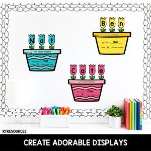 Flower Craft for Kids, Preschool Name Recognition, Flower Craft for ...