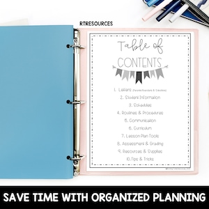 Teacher Maternity Leave Binder, Teacher Maternity Leave Template ...