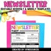 Editable Classroom Newsletter Templates Monthly Weekly - Parent ...