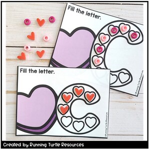Conversation Heart Alphabet Activities, Preschool Valentine Candy ...