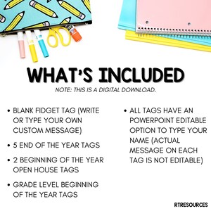 Pop It Student Gifts | End of Year Gift Tags | Back to School Gift ...