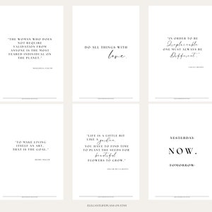 Printable Motivational Quotes Planner Dashboards for Work/personal Life ...