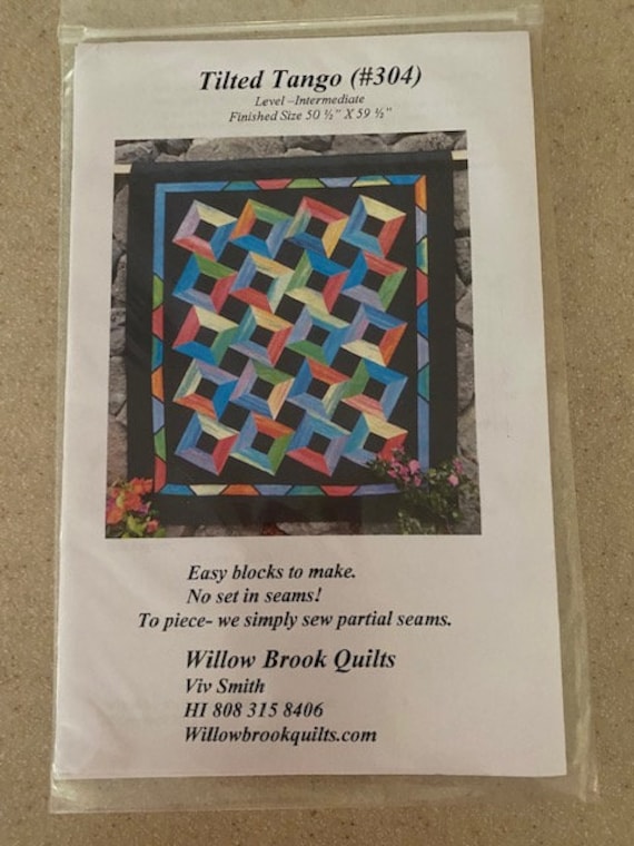 Tilted Tango Quilt Pattern - Etsy