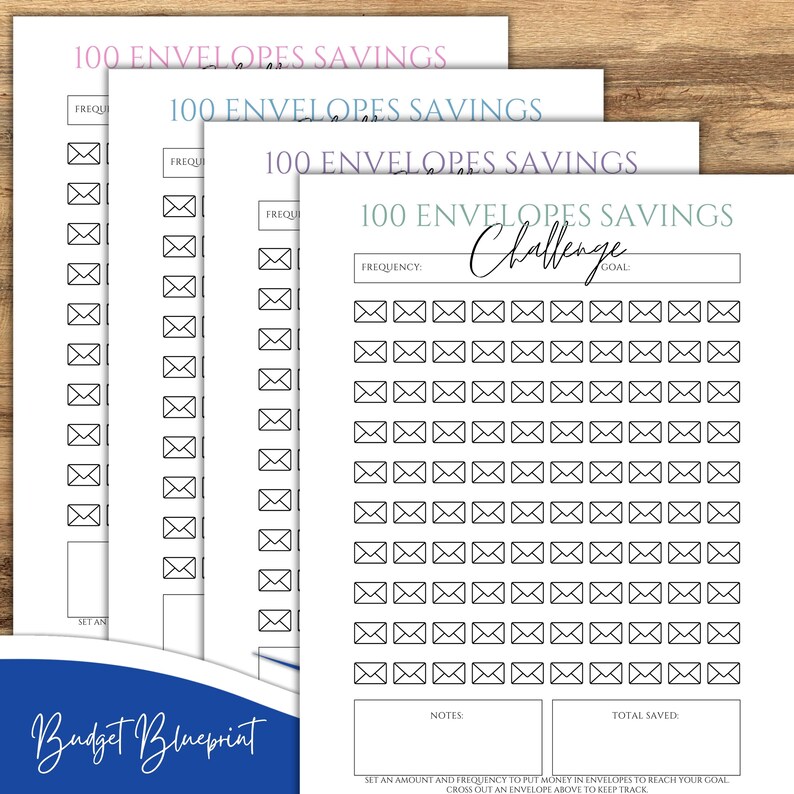Savings Goal Planner, Savings Challenge, Savings Goal Template ...