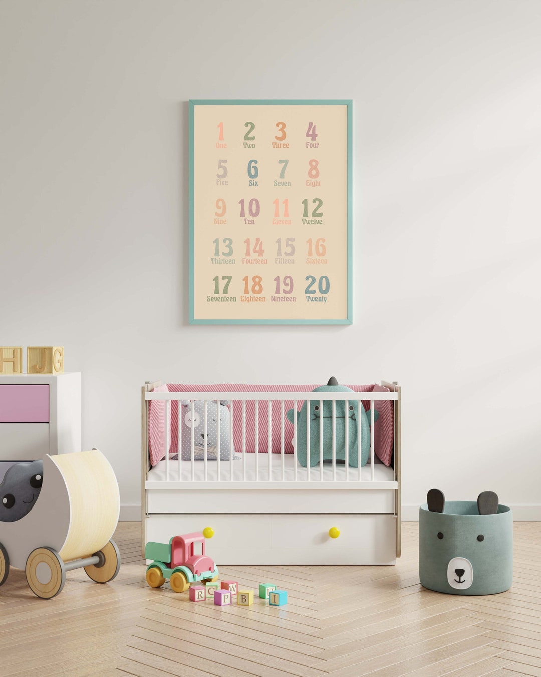 Numbers Wall Art, Educational Print, Classroom Decor, Learning Print ...