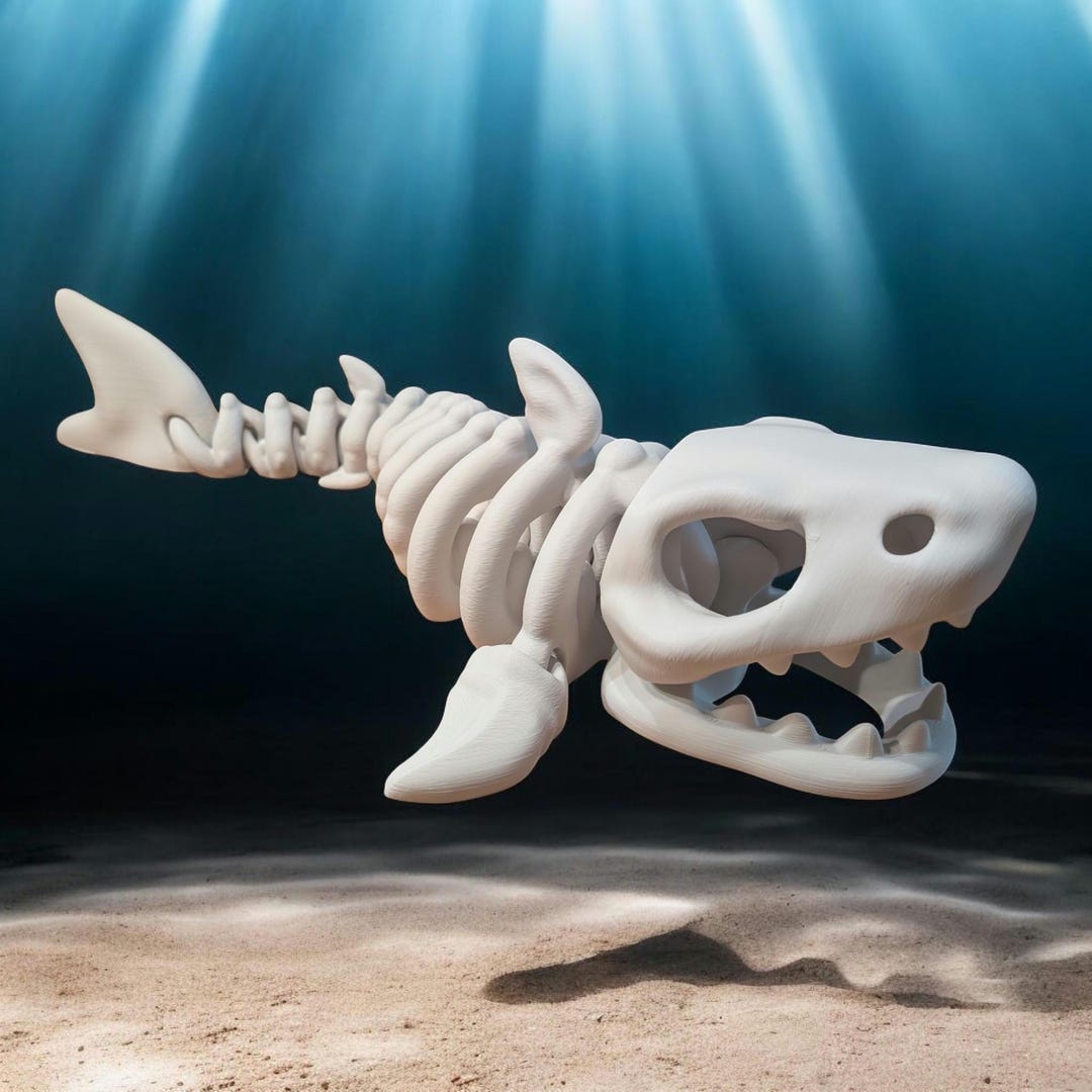 Articulated Shark - Fidget Toy XXL – Shark Flex Style – Stress Relief ...