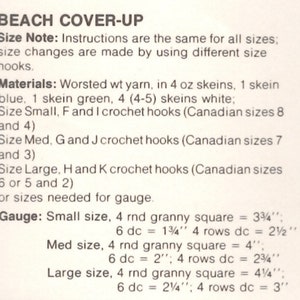 Vintage Crochet Pattern Granny Square Bikini AND Cover up - Etsy