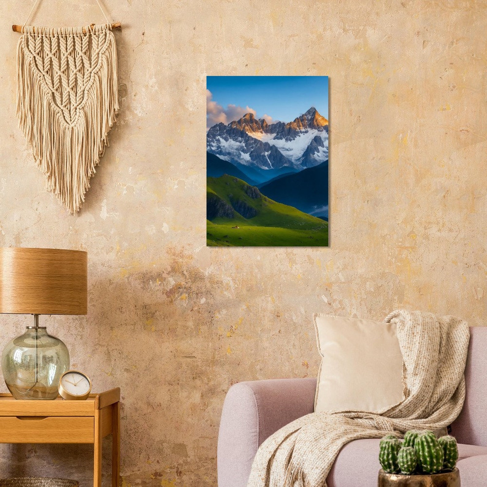 Majestic Mountain Peak Art Print Landscape on Premium Matte Paper - Etsy