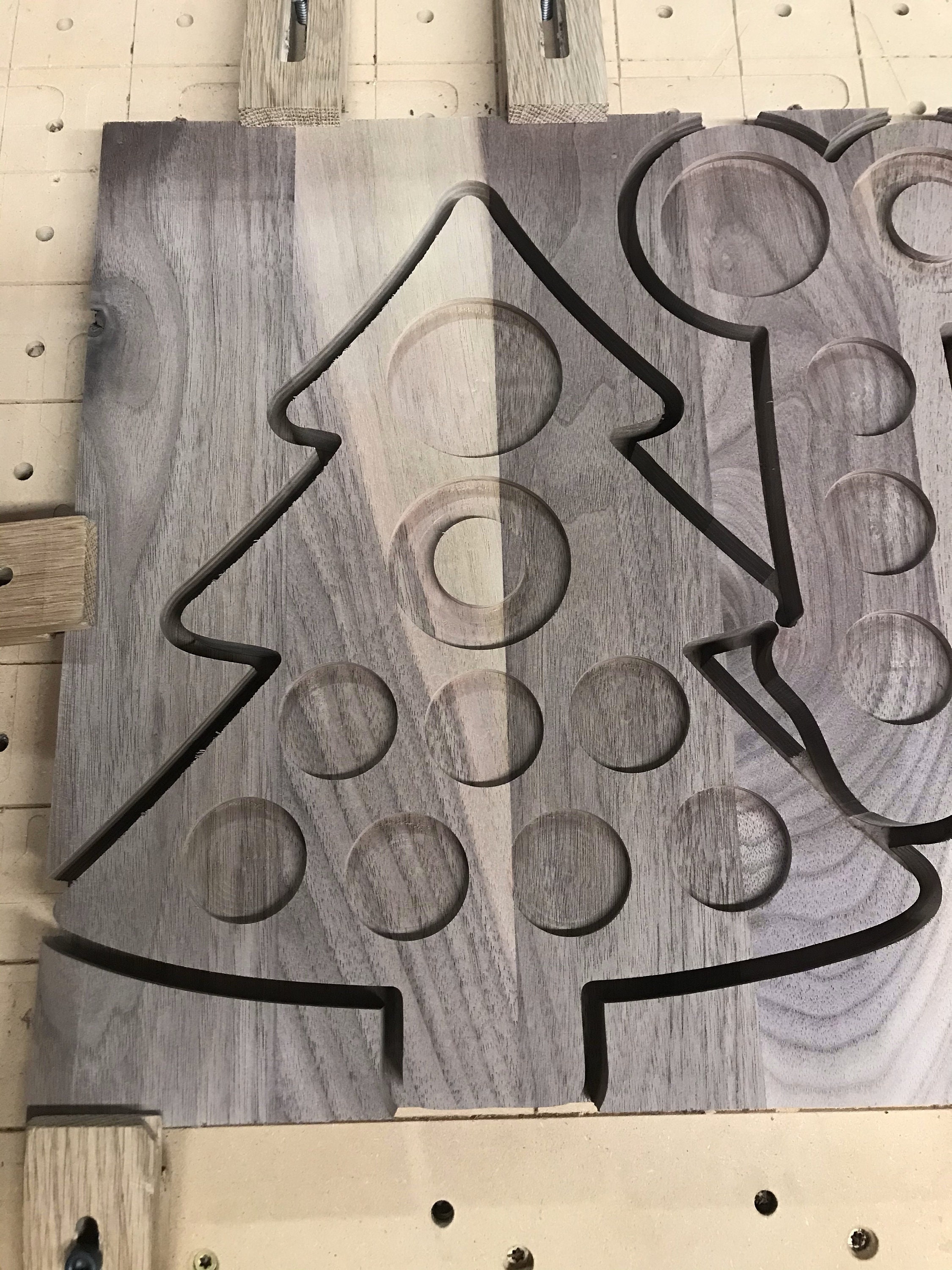 Tequila Shot Board Christmas Tree CNC File- SVG, DXF, Cnc Gift, Holiday ...