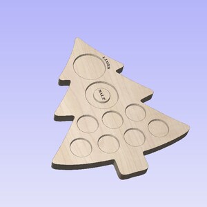 Tequila Shot Board Christmas Tree CNC File- SVG, DXF, Cnc Gift, Holiday ...