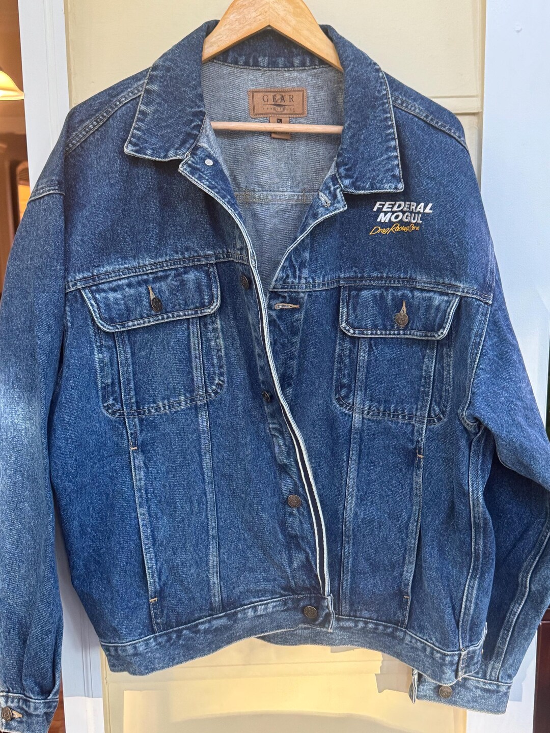 Vintage NHRA Denim Jacket Size XL - Etsy