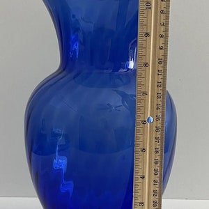 Vintage Indiana Glass Illusions Swirl Cobalt Blue 11” Vase - Etsy