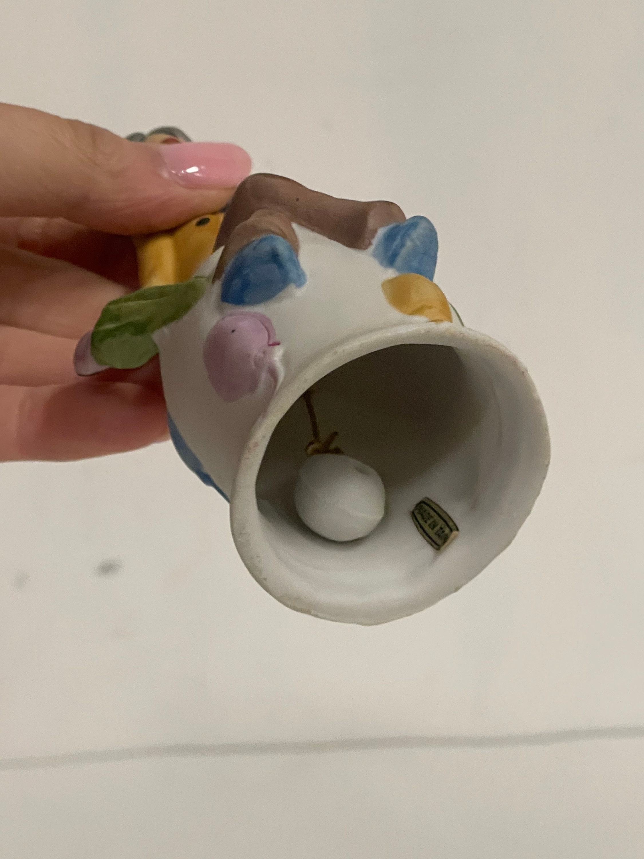 Vintage Porcelain Clown Bell - Etsy