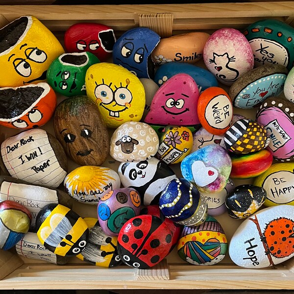 Painted Rocks - Etsy