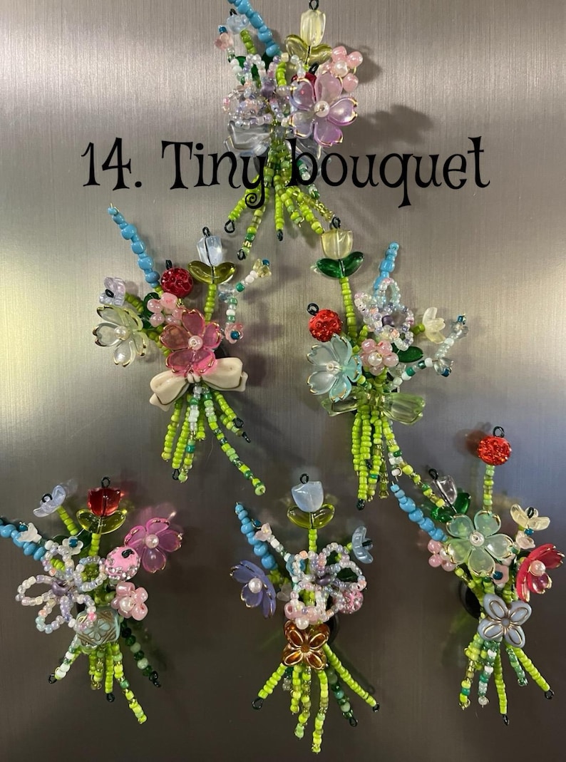 Beaded Forever Plant Magnets - Etsy